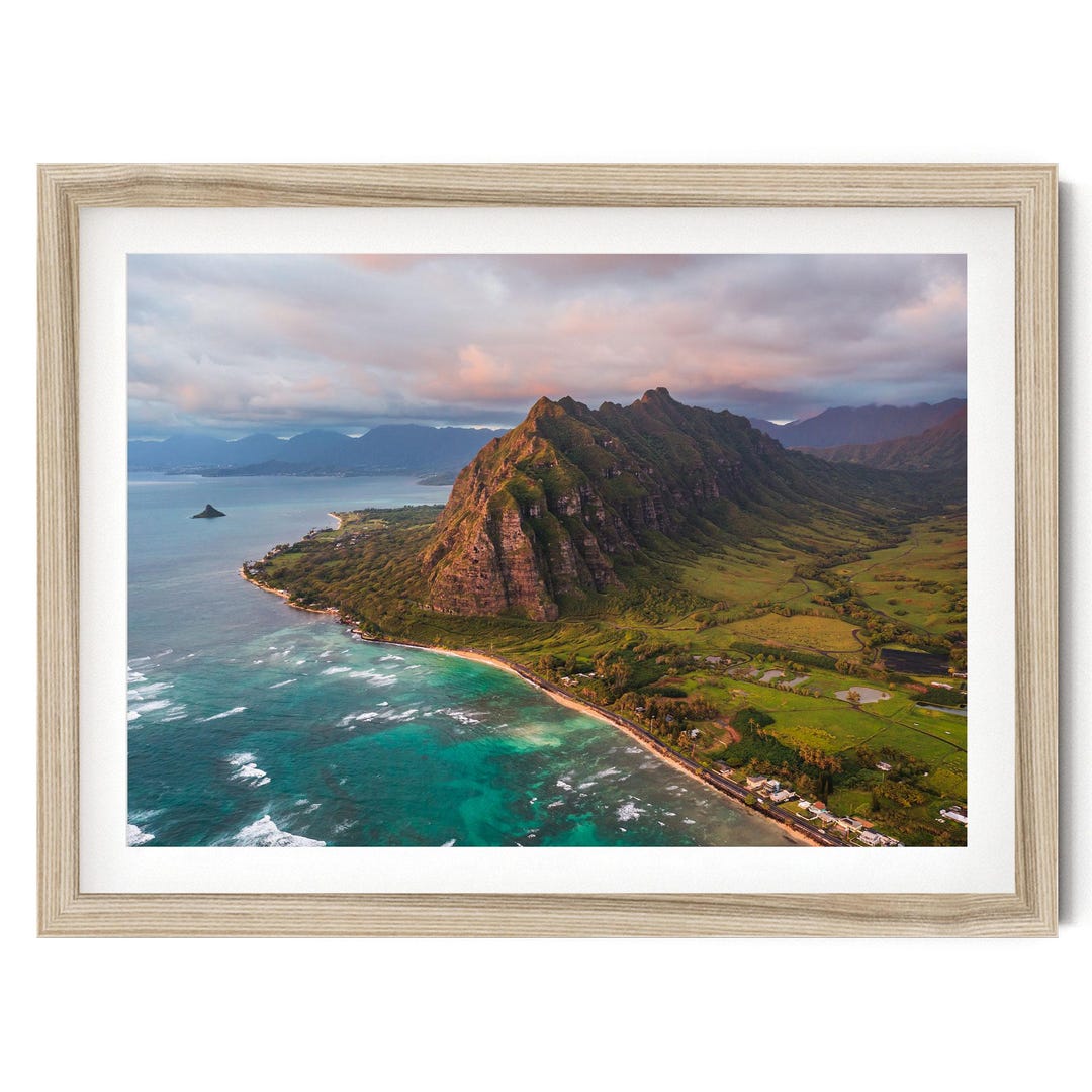 Oahu Aerial Photography Print: Hawaiian Coastal Landscape Art - Etsy