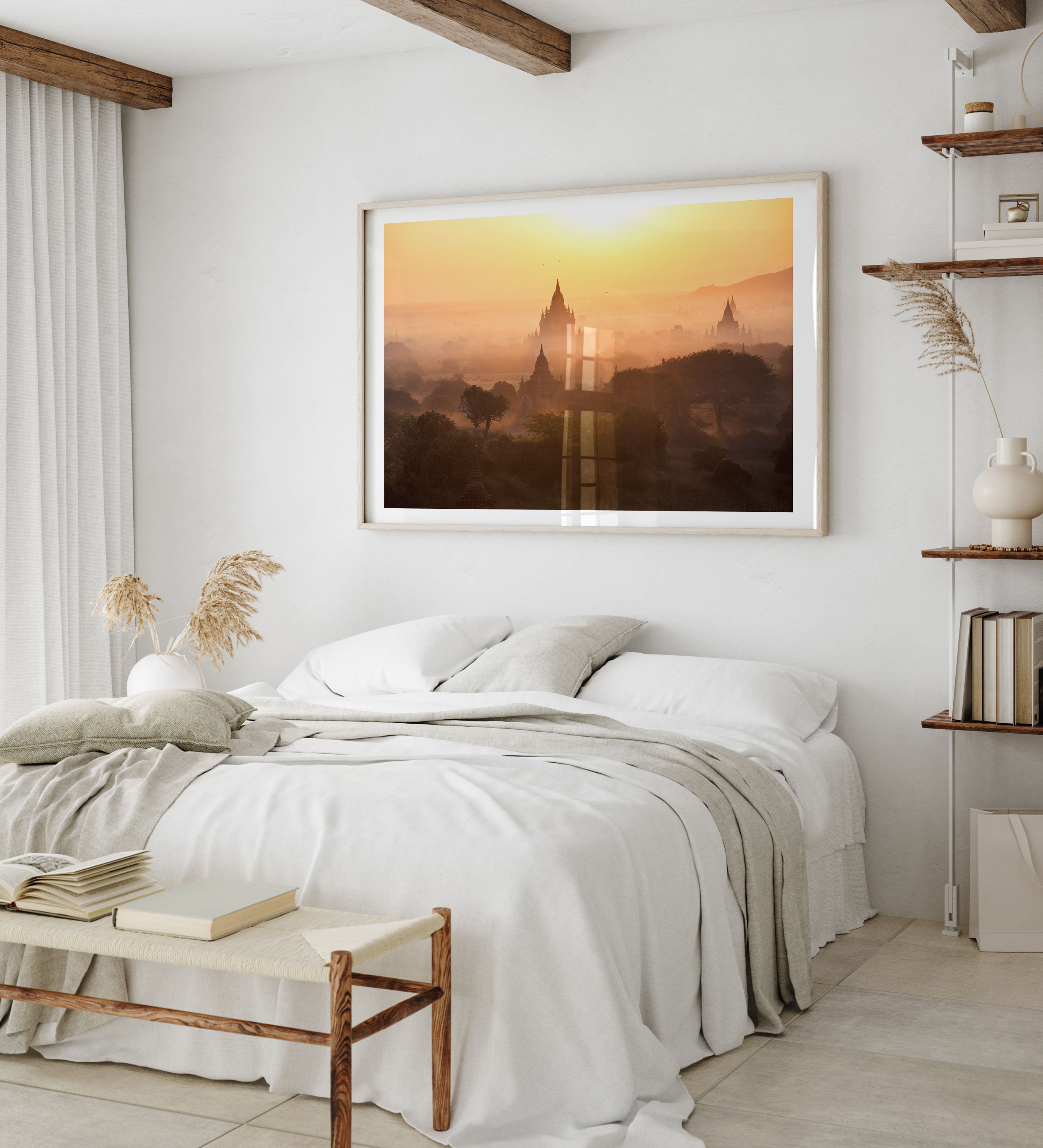 Bagan Myanmar Wall Art Asian Landscape Photo Print Temple - Etsy