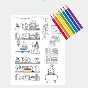 100 Books Coloring Page Tracker, Track Your Reading, Coloring Page ...