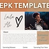 EPK Canva Template Minimalist | Music Press Release for Musician ...