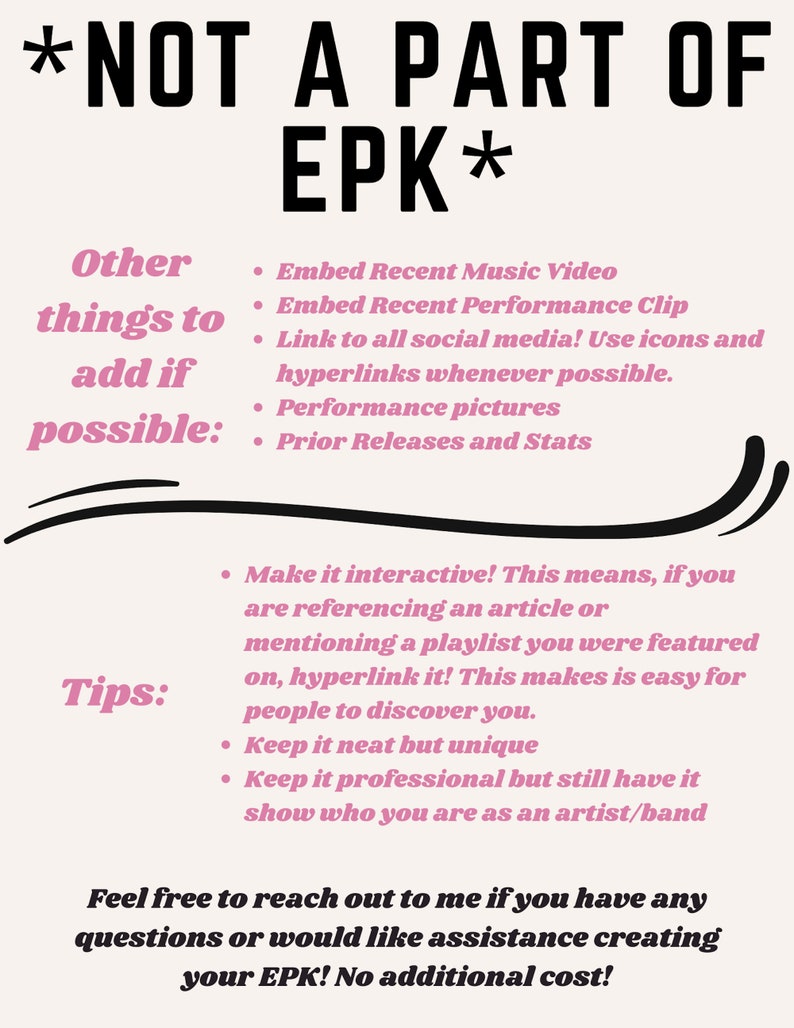 EPK Canva Template Bedroom Pop Artist | Electronic Press Kit Template ...