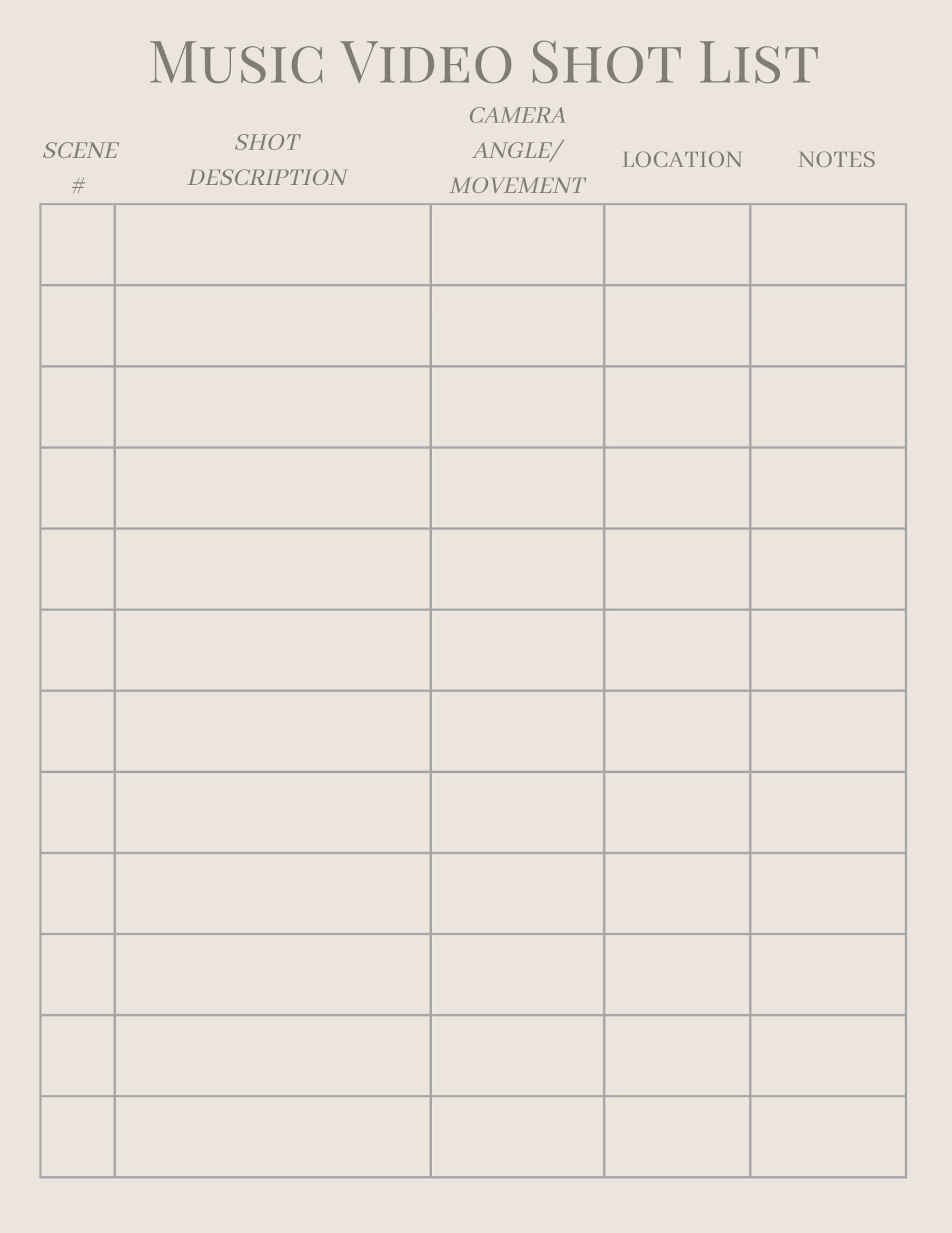Music Artist Planner Kit for Independent Musicians With Release Day ...