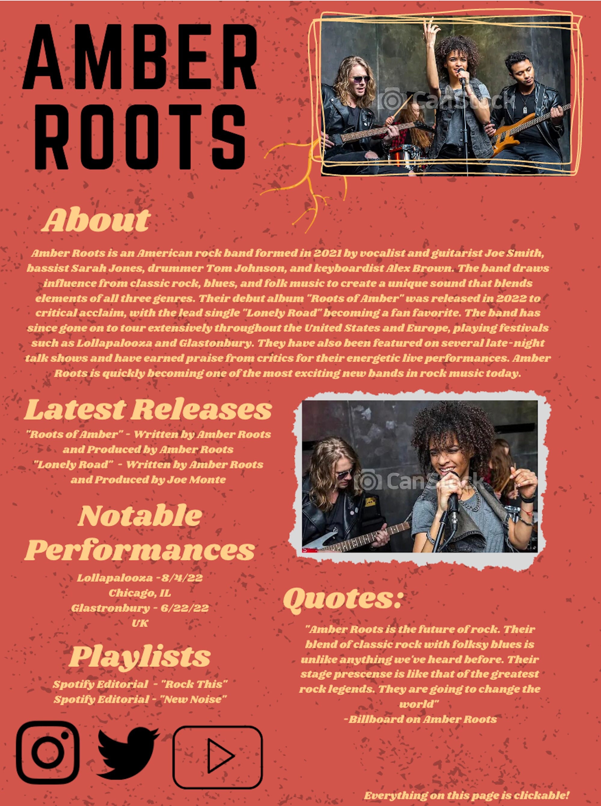 Personalized EPK Canva Template | Music Press Release for Musician ...