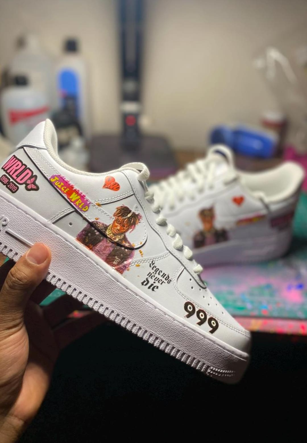 Custom Juice Wrld Remembrance AF1 - Etsy