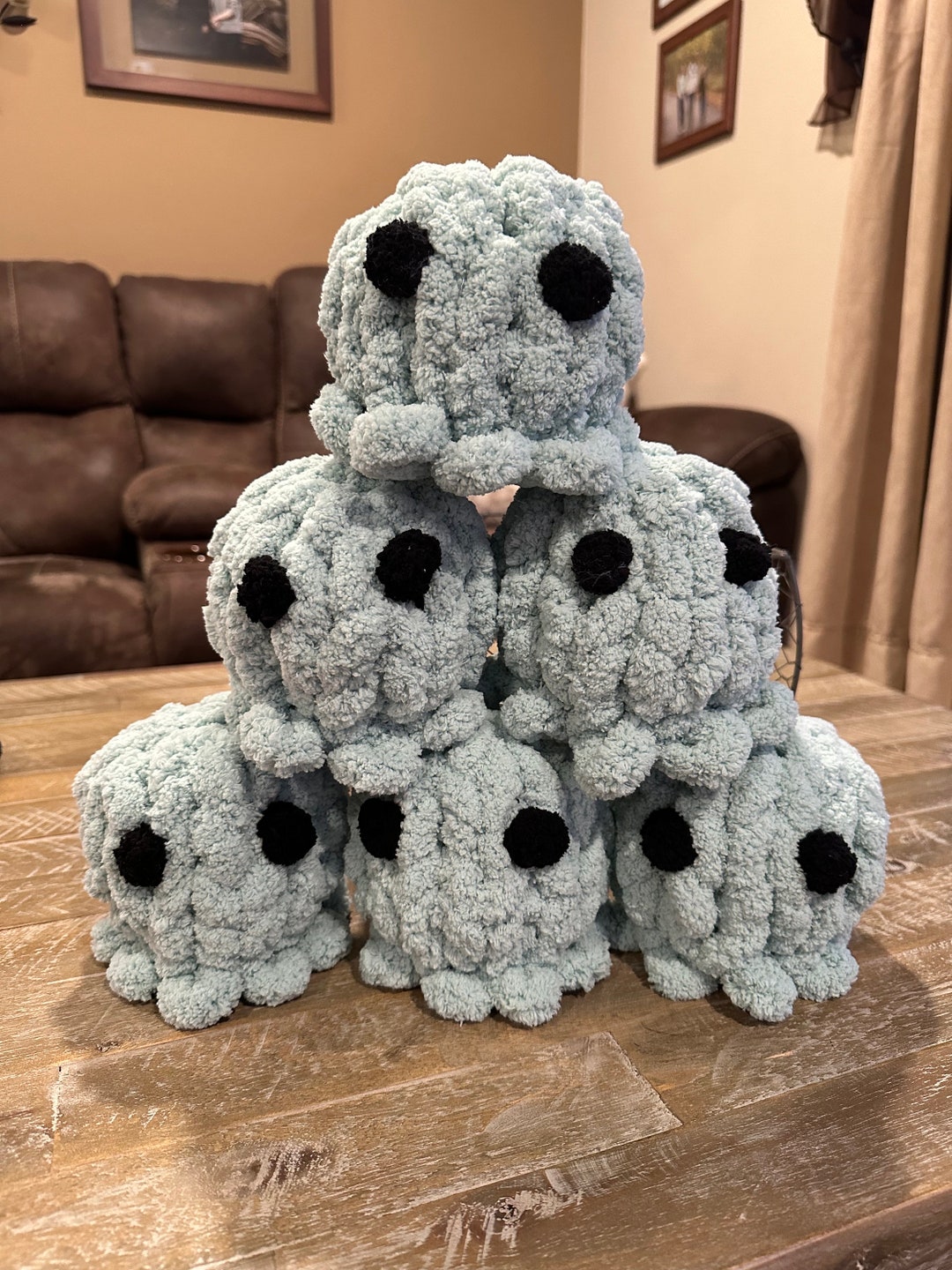 Mini Octopus Chunky Knit Plushie, Multiple Colors, Stuffies, Plushie ...