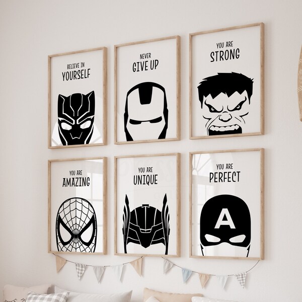Superhero Posters - Etsy