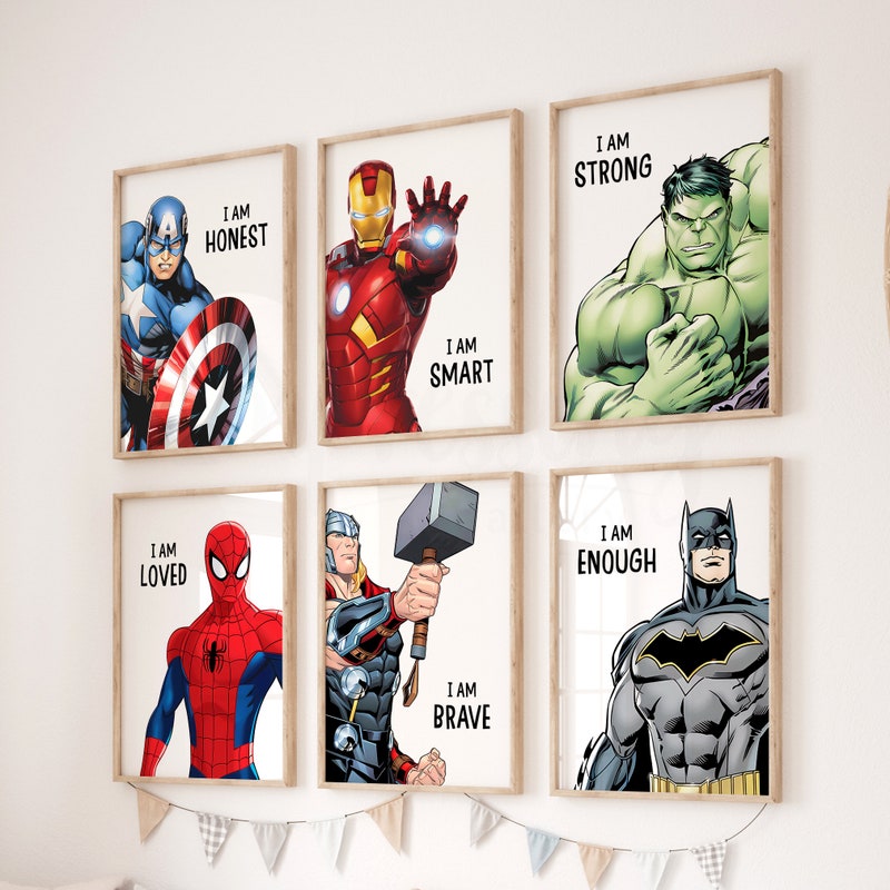 Superhero Posters - Etsy