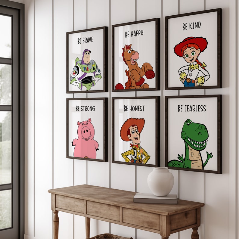 Toy Story Affirmations Prints, Set of 6, Nursery Decor, Motivational ...
