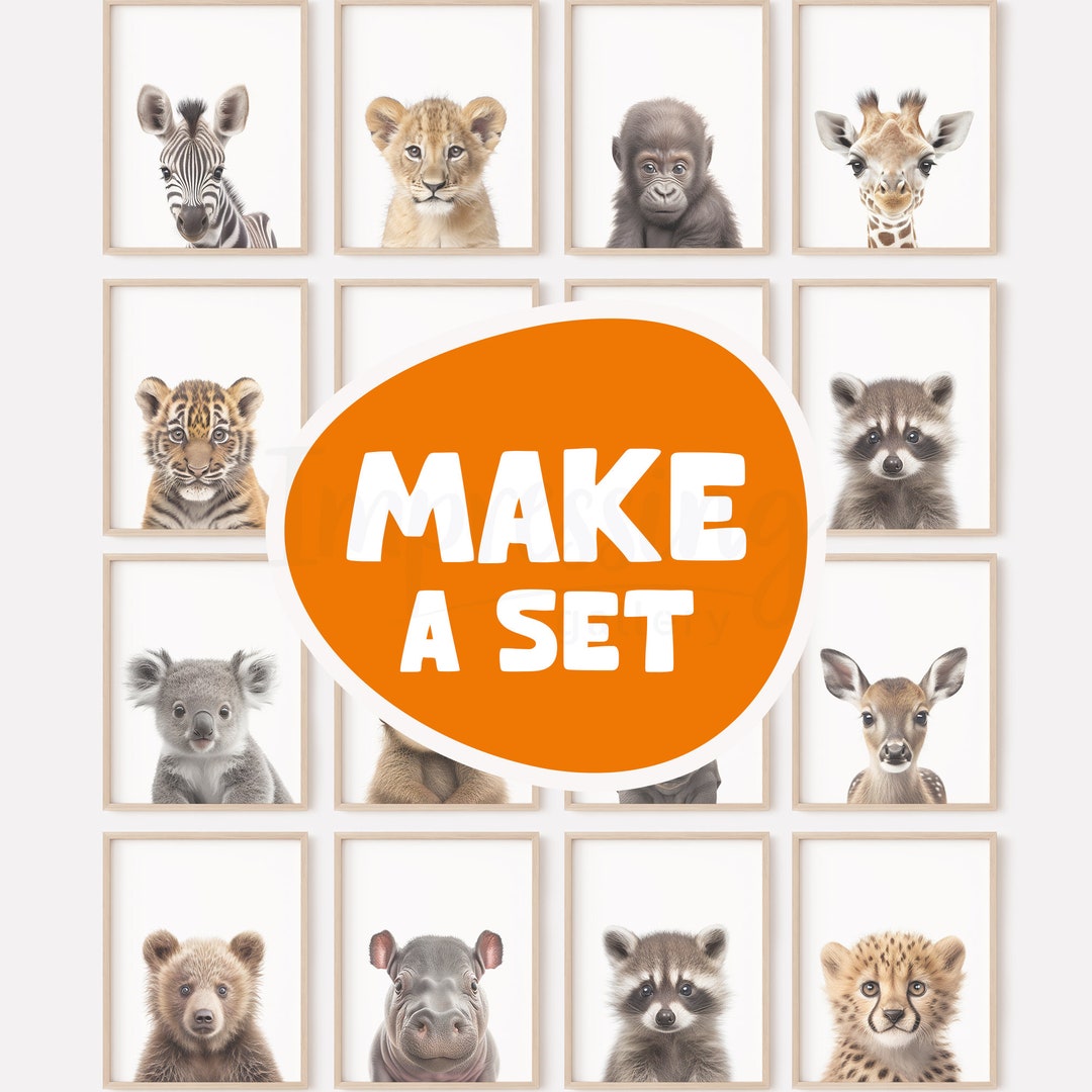 Custom Safari Animal Prints – Nursery Decor (digital Download) - Etsy ...