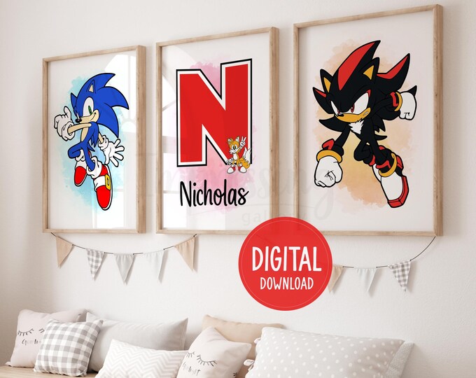 Sonic the Hedgehog Lighted Sign / Night Light Personalized - Etsy