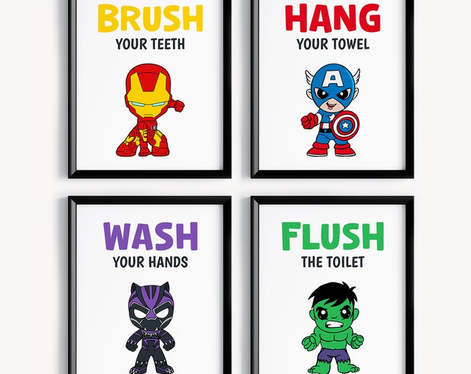 Splish Splash I Was Taking a Bath, Scrub a Dub Dub, Bathroom Prints ...