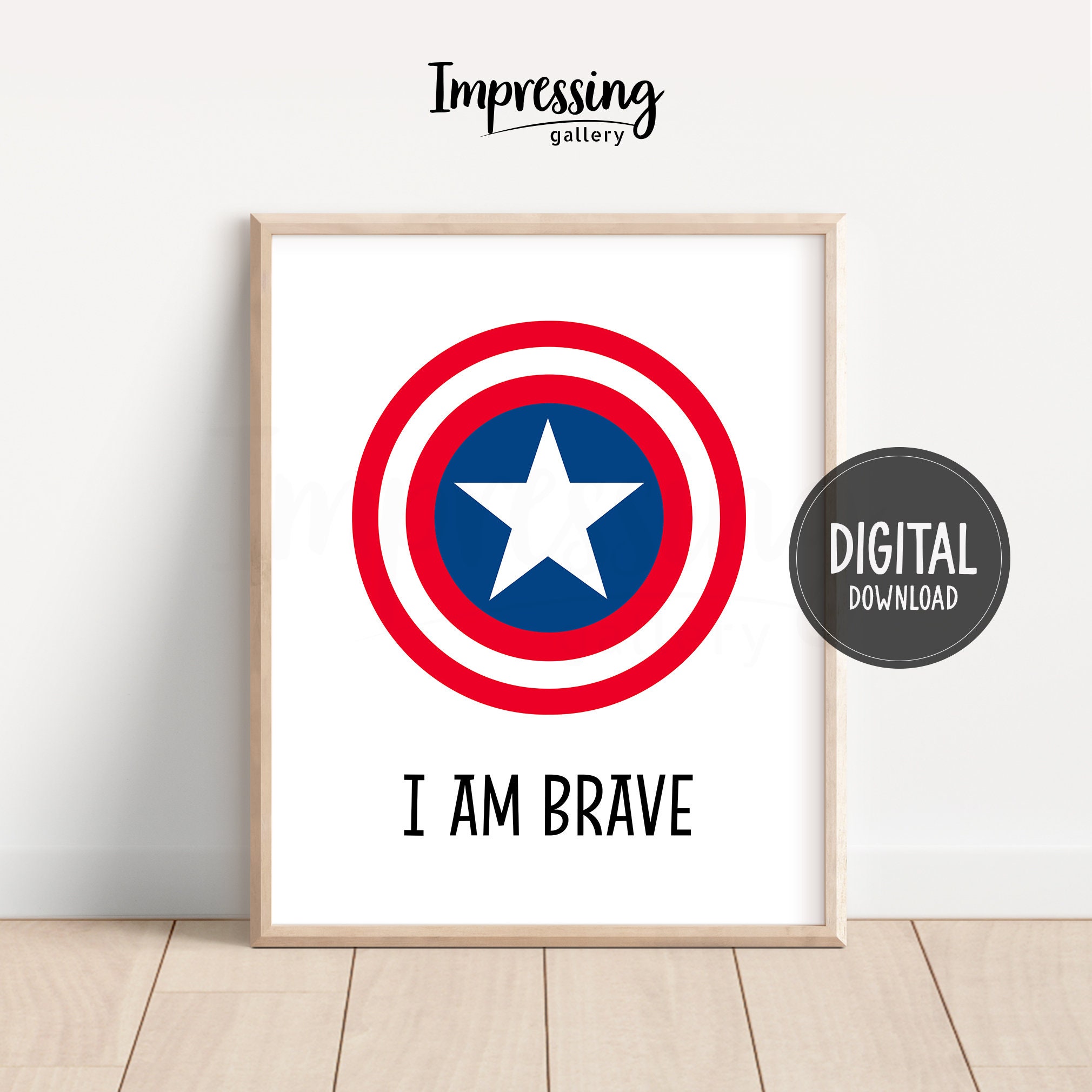 I Am Affirmations Superhero Set of 8, Prints for Boys Room, Kids ...