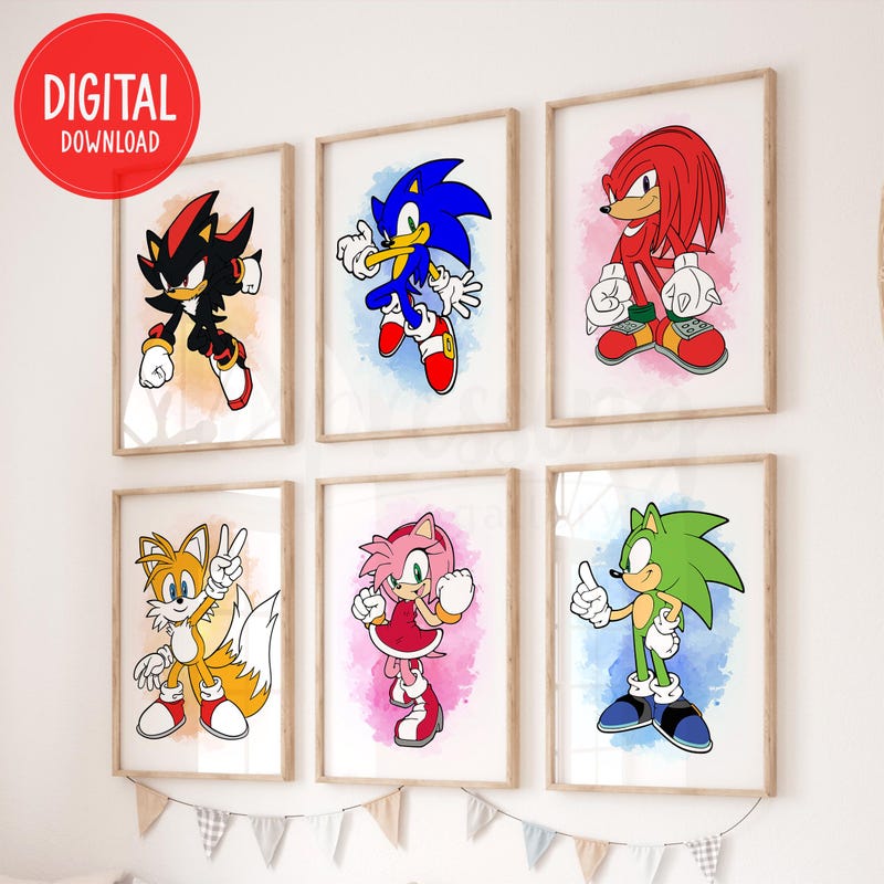 Sonic the Hedgehog Poster - Etsy