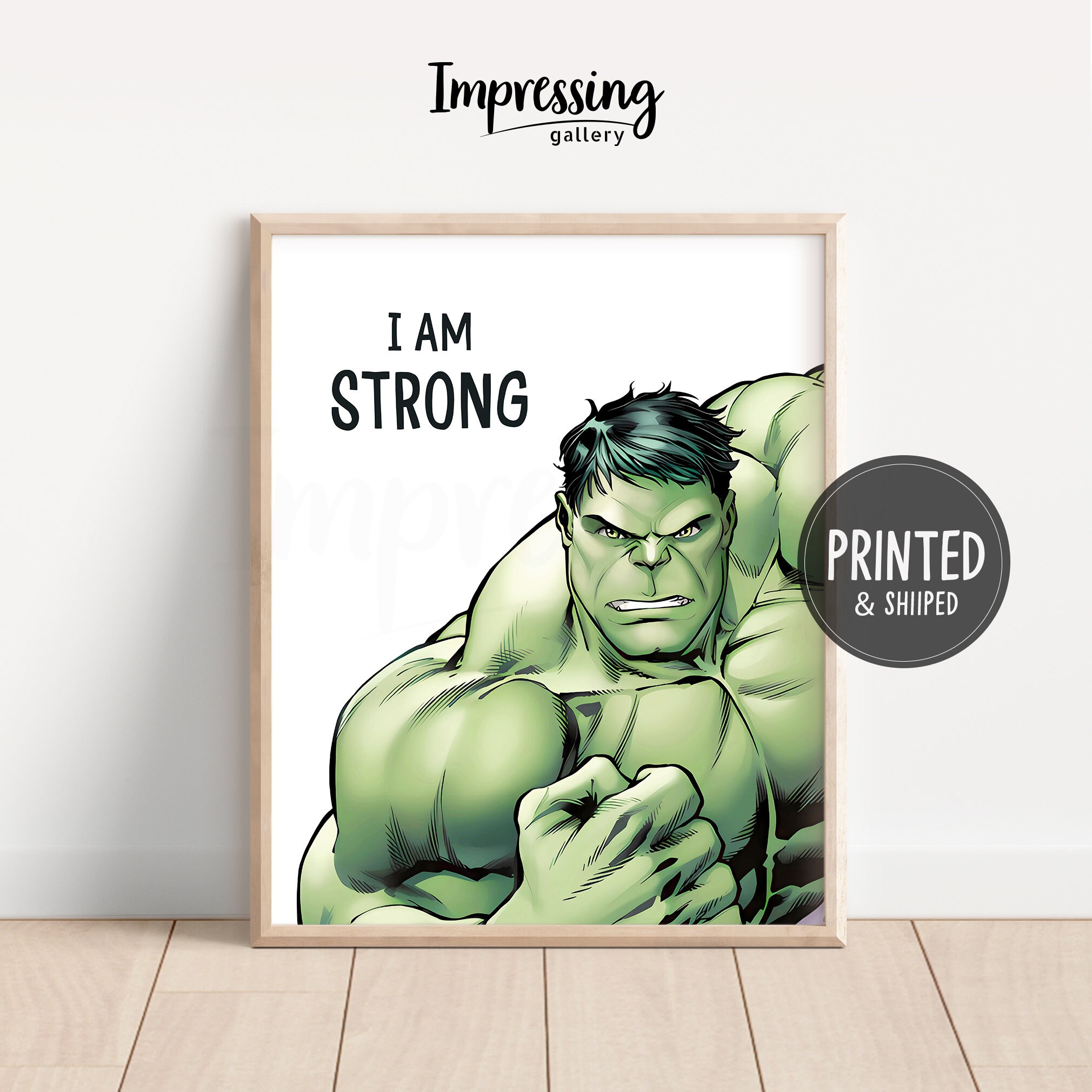 Superheroes 'I AM' Affirmations Posters, Set of 6 Prints, Avengers ...