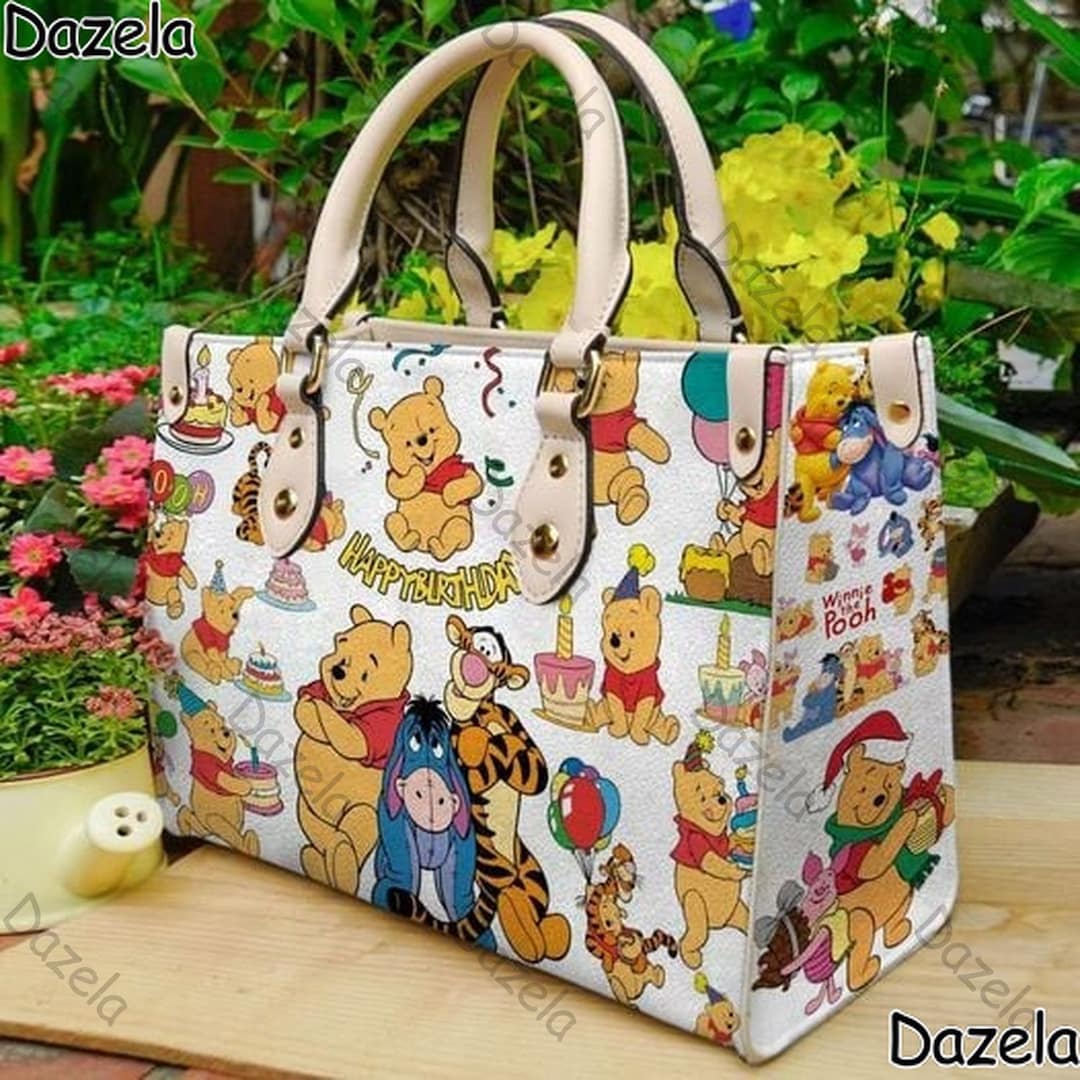 Winnie the Pooh Handbag Winnie the Pooh Leather Bag Pooh - Etsy