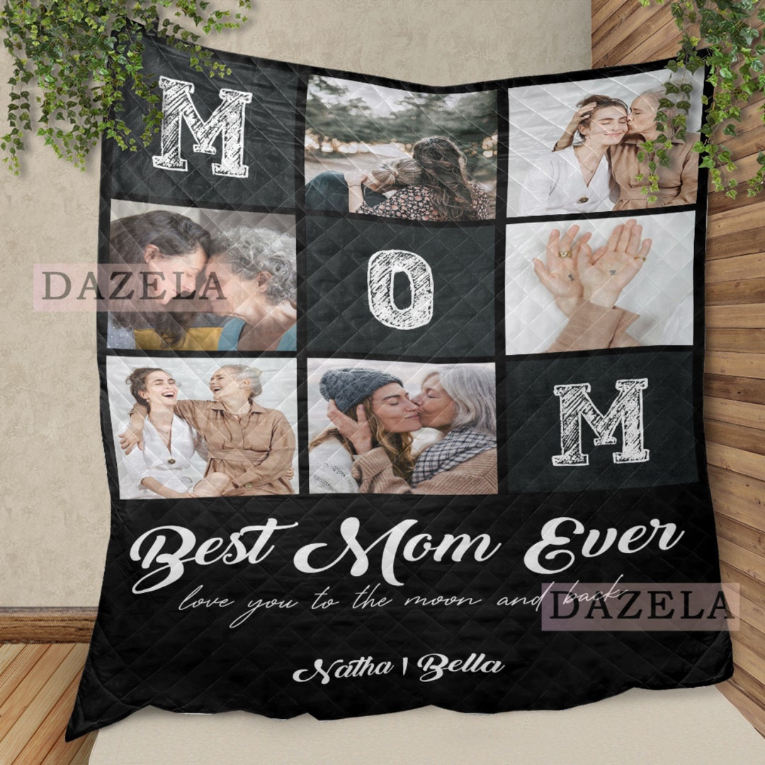 Custom Photo Quilt Blanket, Family Photo Quilt, Memory Quilt ...