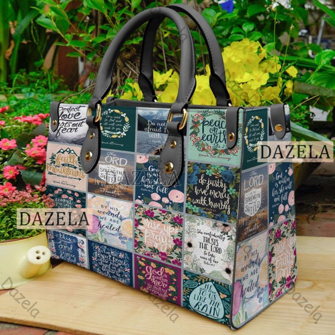 Bible Leather Handbag, Women Bible Handbag, Bible Crossbody Bag ...