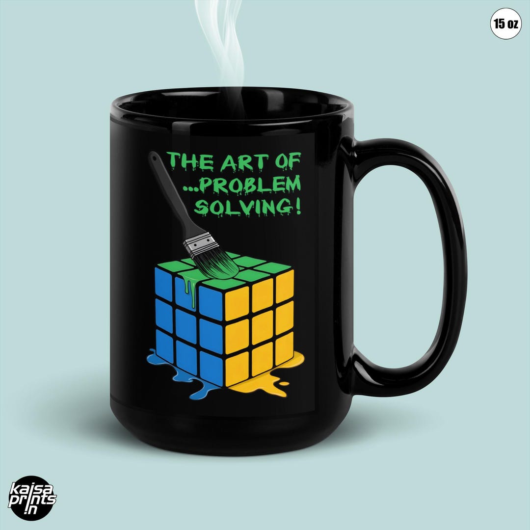 The Art of Problem Solving Rubiks Cube Mug, Problem Solver Gift, Funny ...