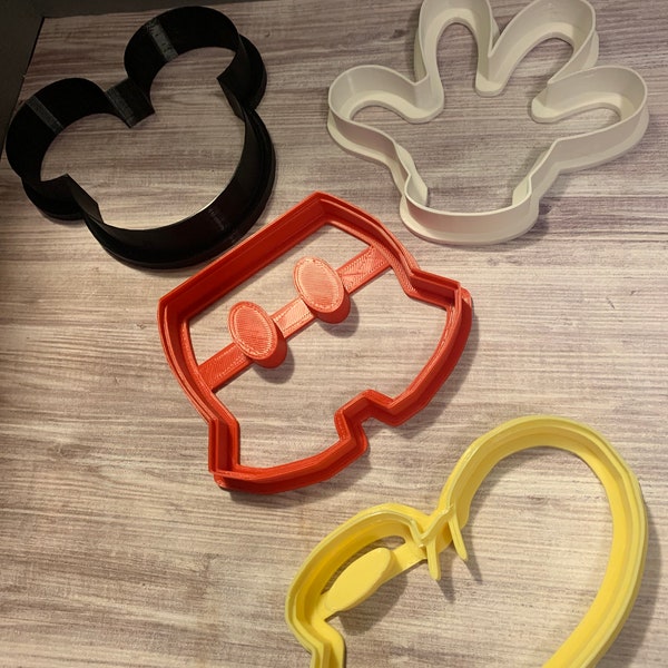 Mickey Mouse Cookie Cutter Set - Etsy