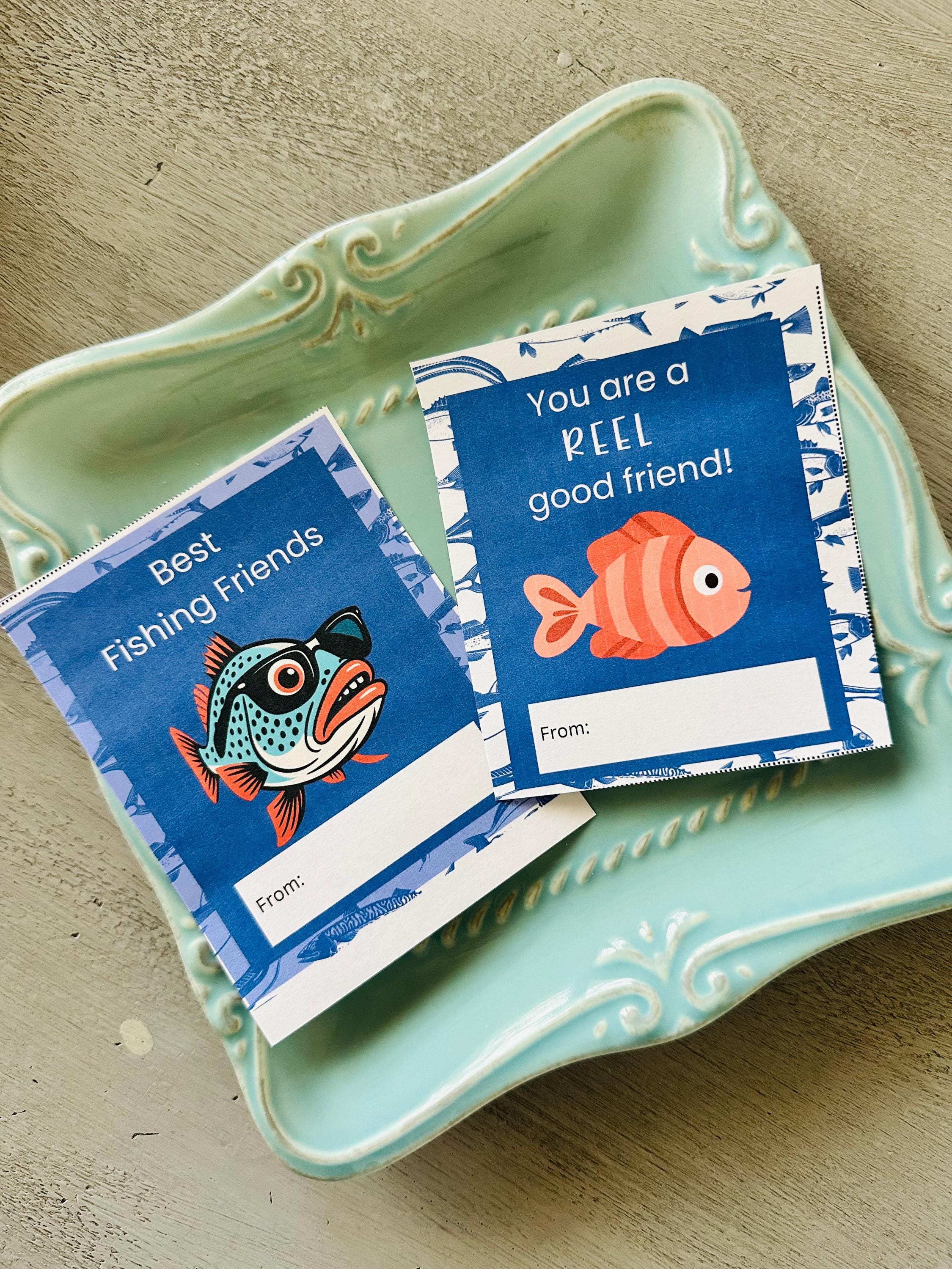 Fishing Valentine Cards for Kids – Kindergarten Classroom Valentines ...