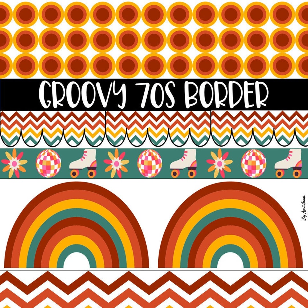 Printable Bulletin Boards - GROOVY 70s BUNDLE Classroom Bulletin Board ...