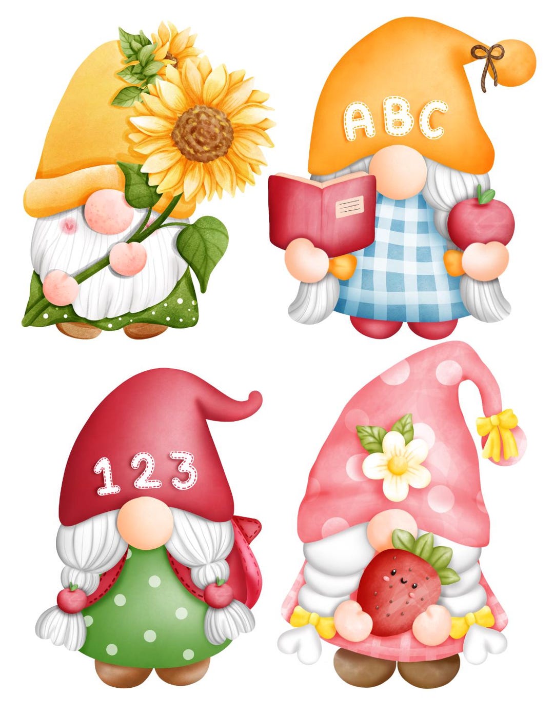 Classroom Gnome Bulletin Board Borders, Garden Theme Decor (printable ...