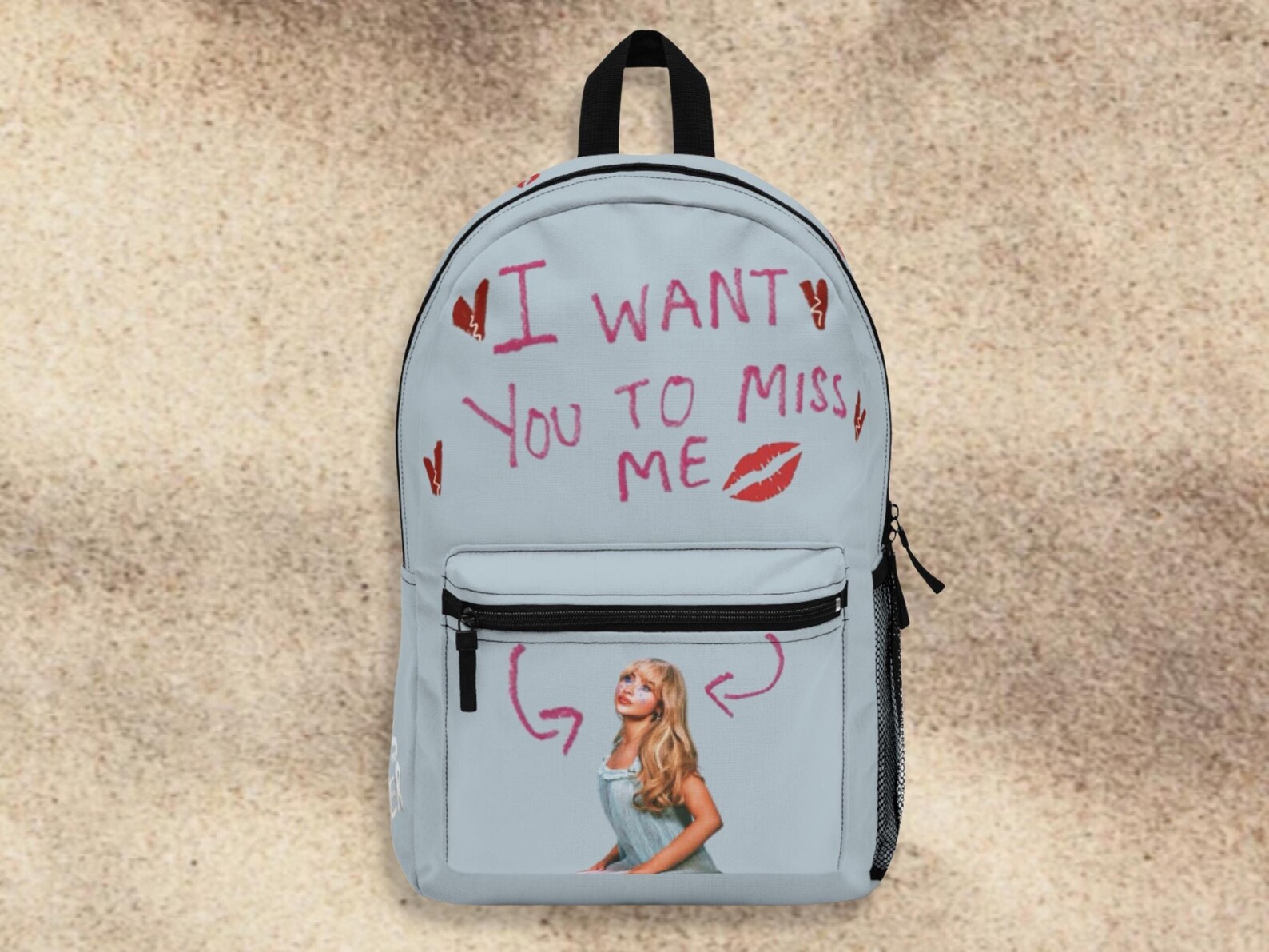 Sabrina Carpenter Inspired Backpack, Don't Smile Merch, Short N Sweet ...