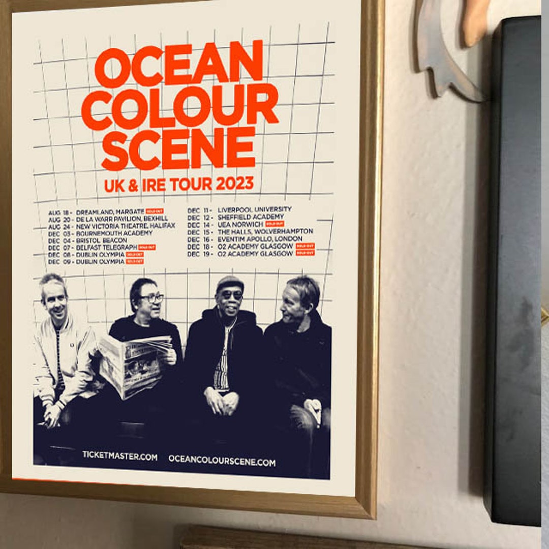 News Ocean Colour Scene Tour 2023 Poster Poster Etsy