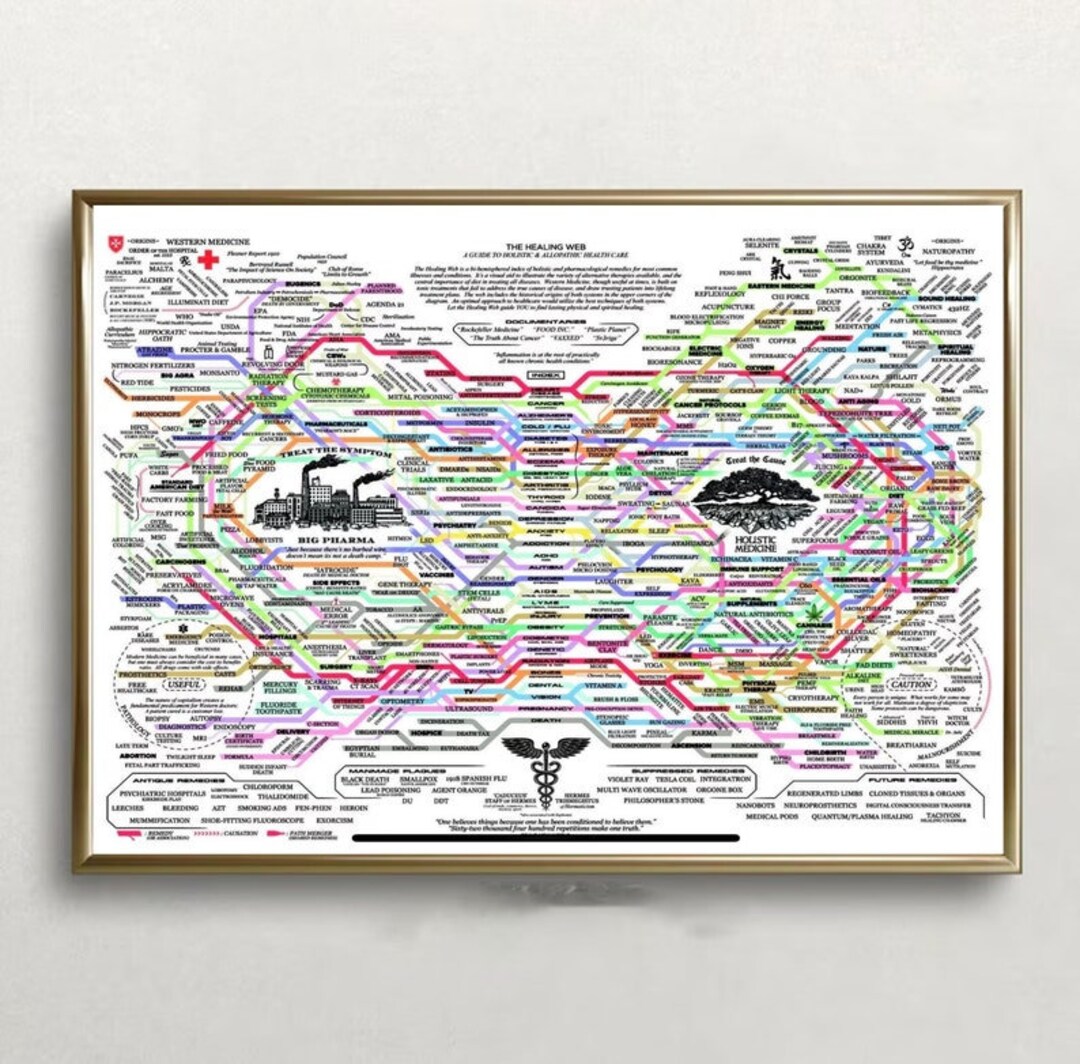 The Healing Web Poster Healing Web Holistic Healing Gift - Etsy