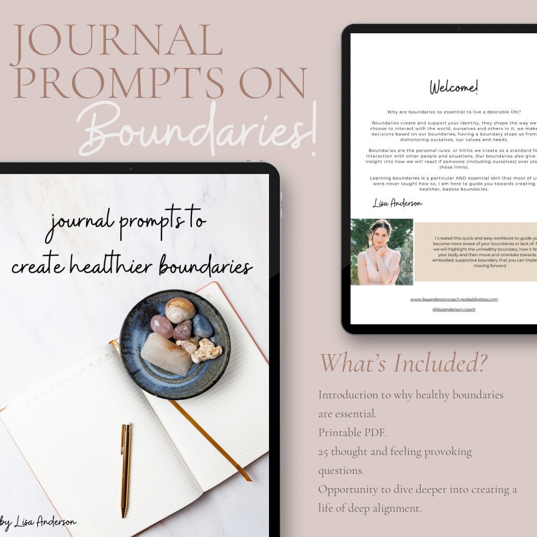 Creating Healthier Boundaries Journal Prompts, Personal Development ...