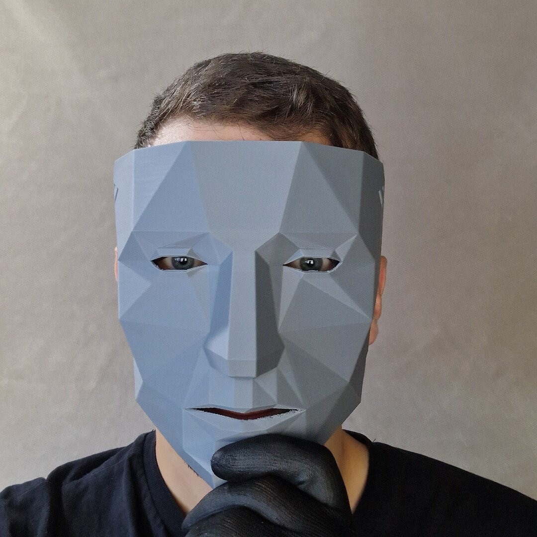 Express Shipping Cosplay Mask Low Poly Frontman Inspiration - Etsy