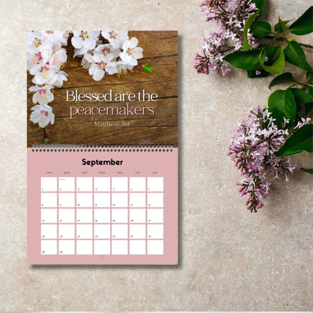 2024 Calendar Christian Wall Art Christian Calendar Cute - Etsy