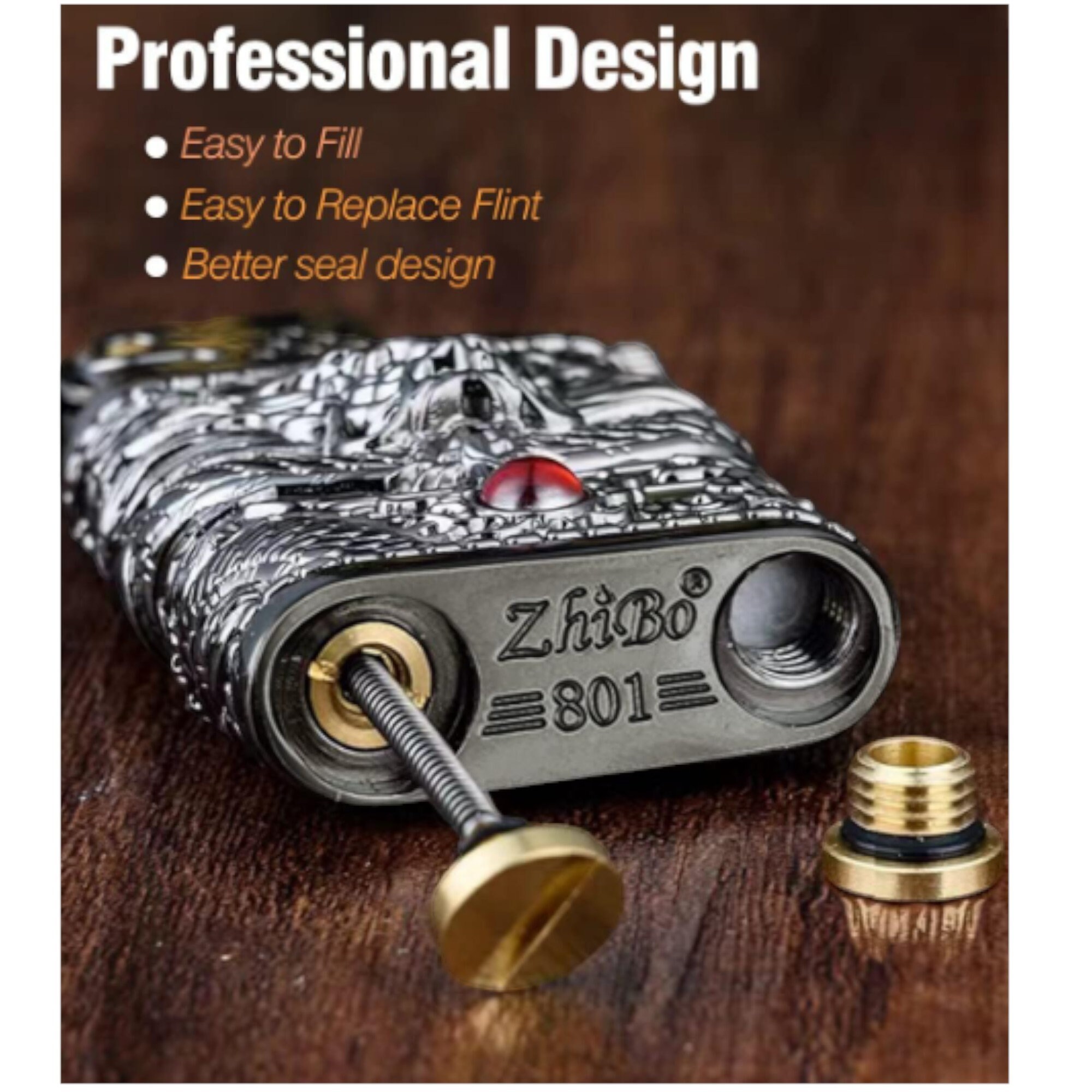 Dragon Antique Lighter Unique Windproof Carving Design Cool Lighters ...