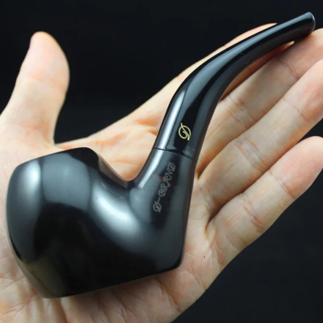 Best Ebony Wood Handmade 9mm Pipe Filter, Pouch Smoking Tobacco Pipe ...