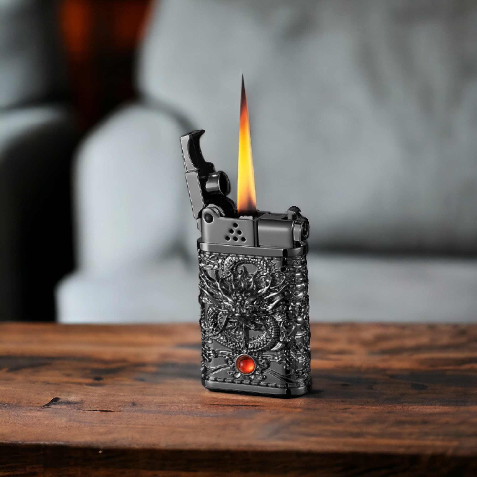 Dragon Antique Lighter Unique Windproof Carving Design Cool Lighters ...