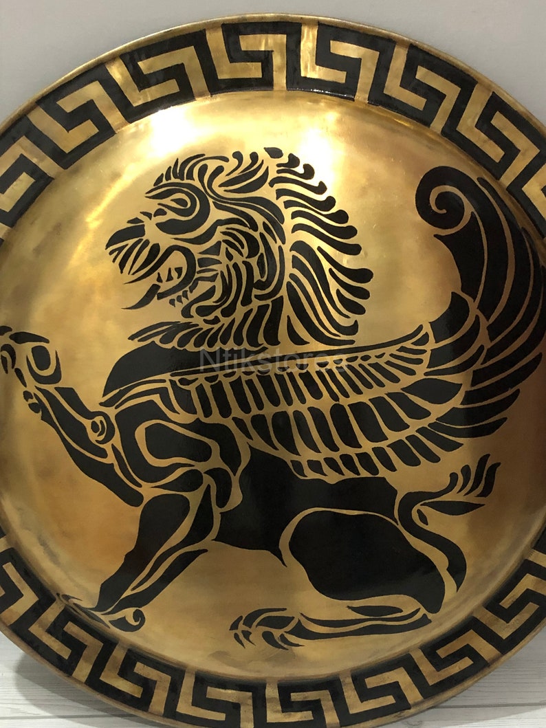 Handcrafted 24 Medieval Round Loin Replica, Ancient Greek Hoplite ...