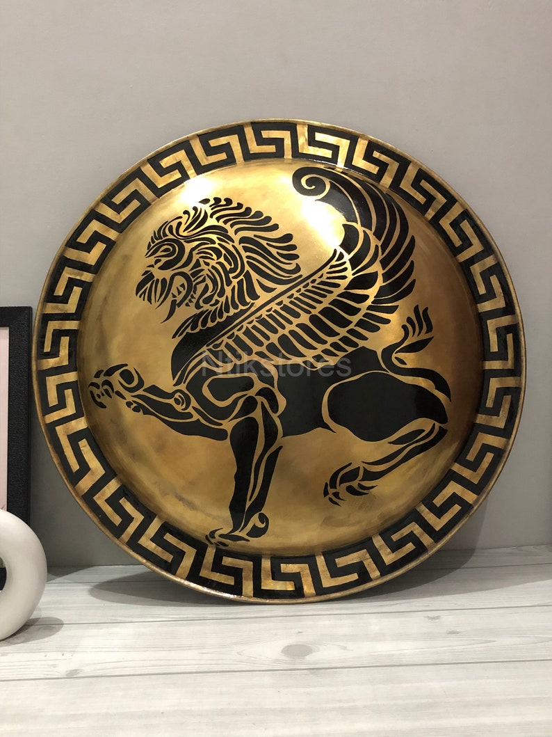 Handcrafted 24 Medieval Round Loin Replica, Ancient Greek Hoplite ...