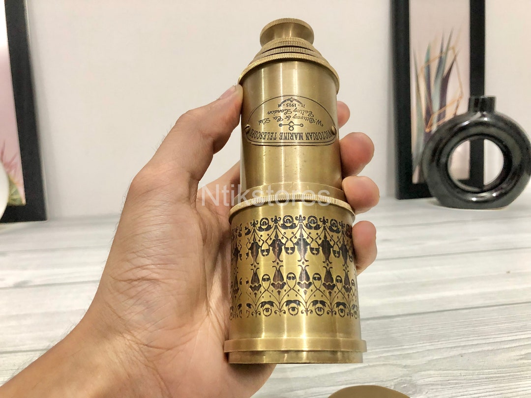 Victorian Optical Scope Brass 20-inch Maritime Nautical Spyglass ...