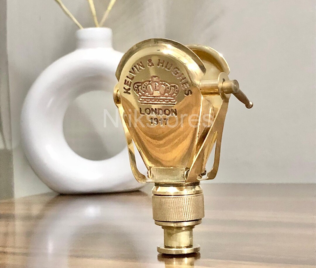Working Vintage Brass Polished Monocular Spyglass Kelvin & Hughes 1917 ...