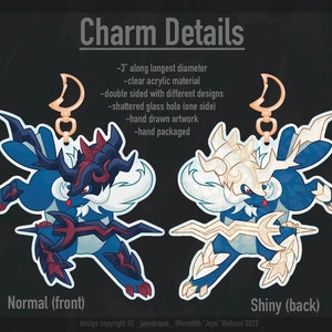 3 Hisui Region Stater Pokémon Acrylic Keychain Charms // Typhlosion ...