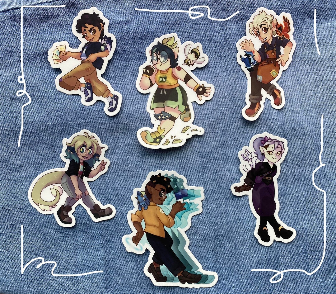 Hexsquad 3” Stickers! || Hunter, Luz, Willow, Gus, Amity, Vee the Owl ...