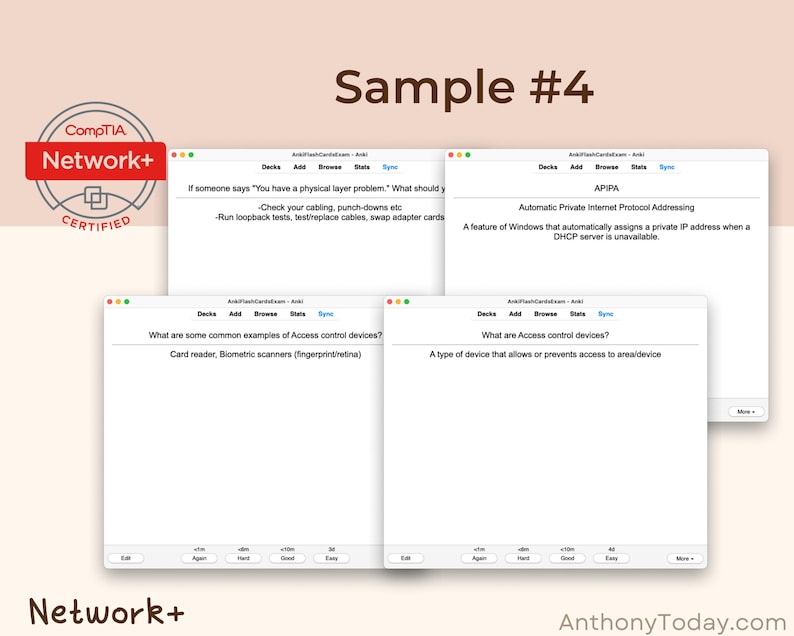 Comptia Network+ Plus V9 Anki Flashcards | Official N10-009 Exam Prep ...