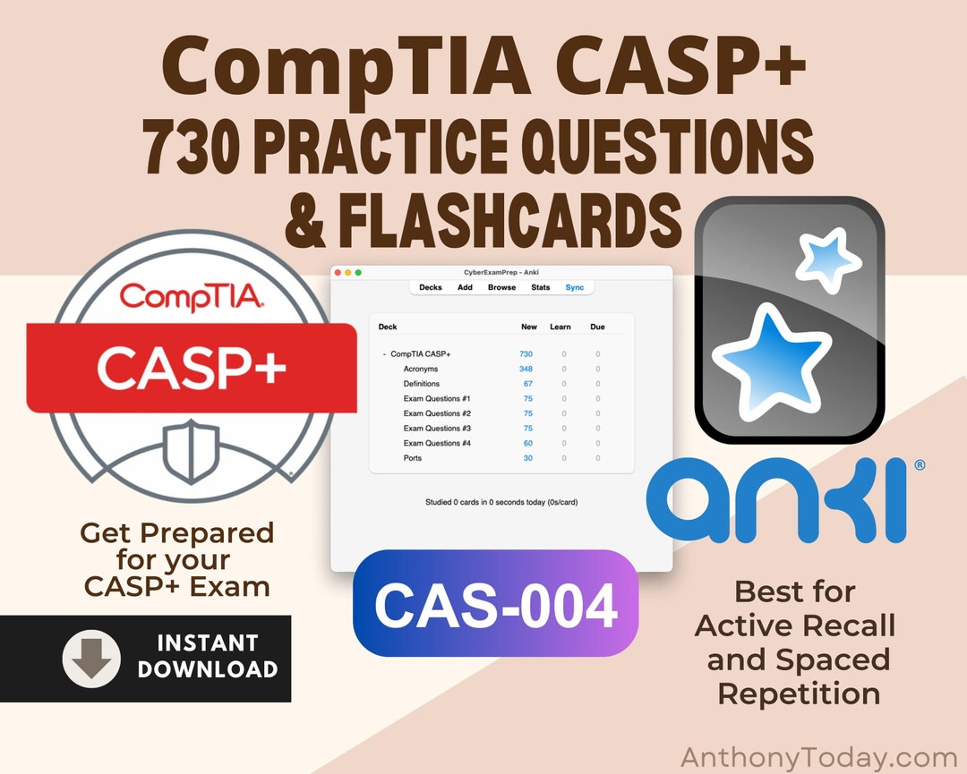 Comptia CASP+ Anki Flashcards | CAS-004 Exam Prep | Comprehensive Study ...