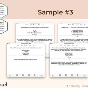 AWS Solutions Architect Anki Flashcards: SAA-C03 & SAP-C02 Exam Prep Questions (digital Download ...
