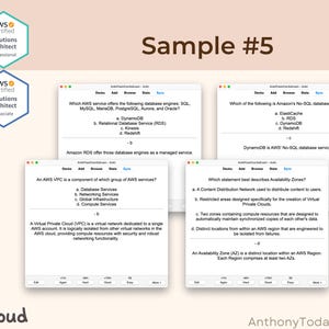 AWS Solutions Architect Anki Flashcards: SAA-C03 & SAP-C02 Exam Prep Questions (digital Download ...