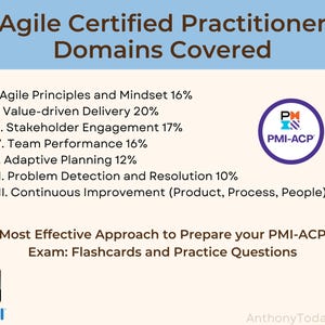 PMI ACP Exam Prep Anki Flashcards | Agile Certified Practitioner Study Guide | Master Agile ...