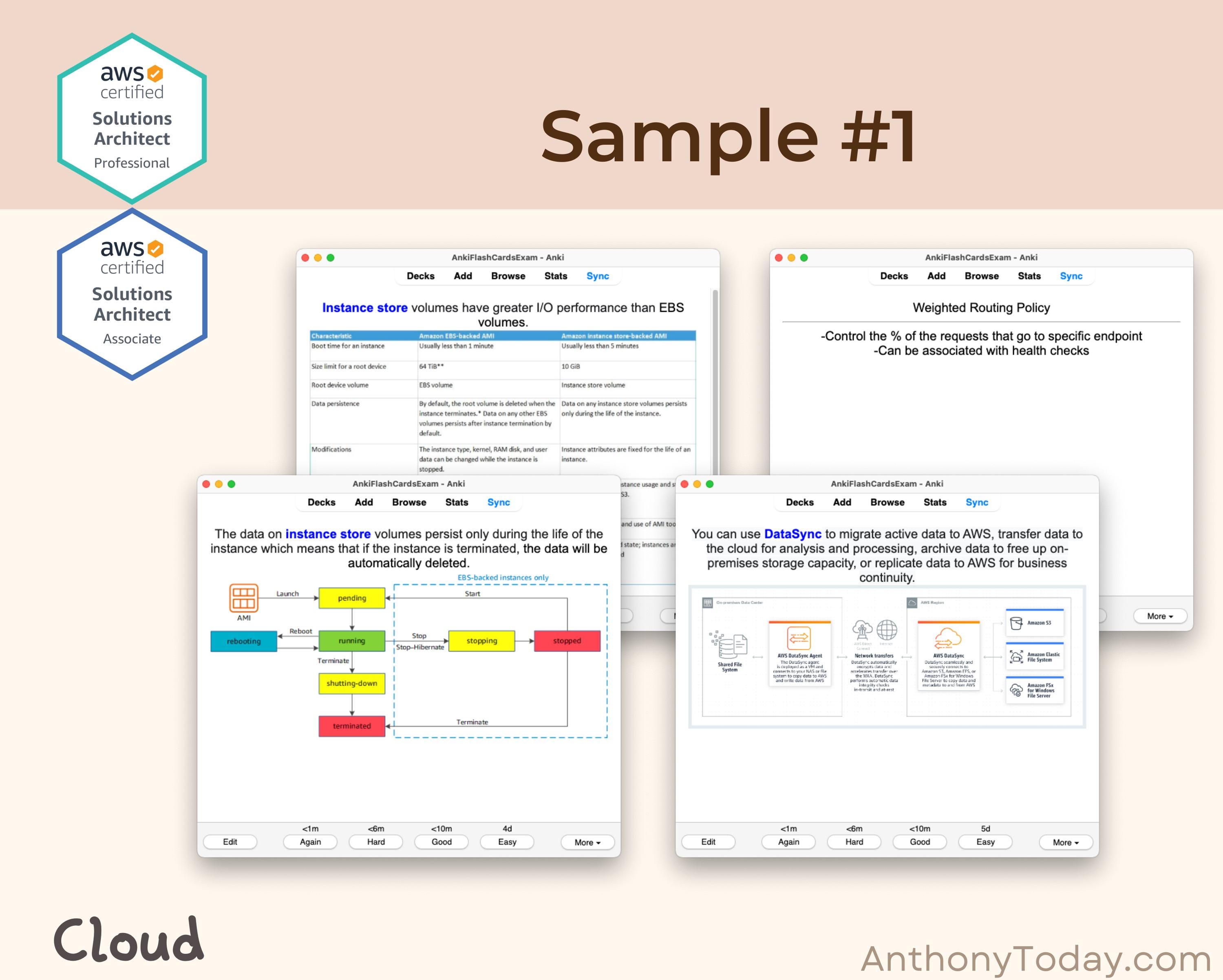 AWS Solutions Architect Exam Prep SAA-C03 SAP-C02 | Anki Flashcards ...