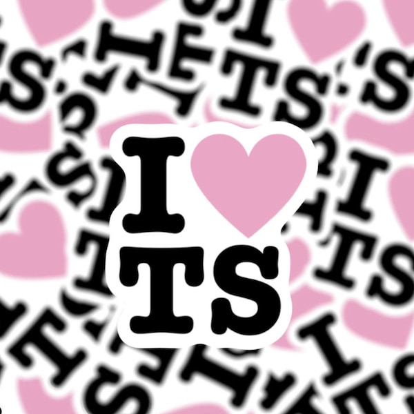 I Heart Sticker - Etsy