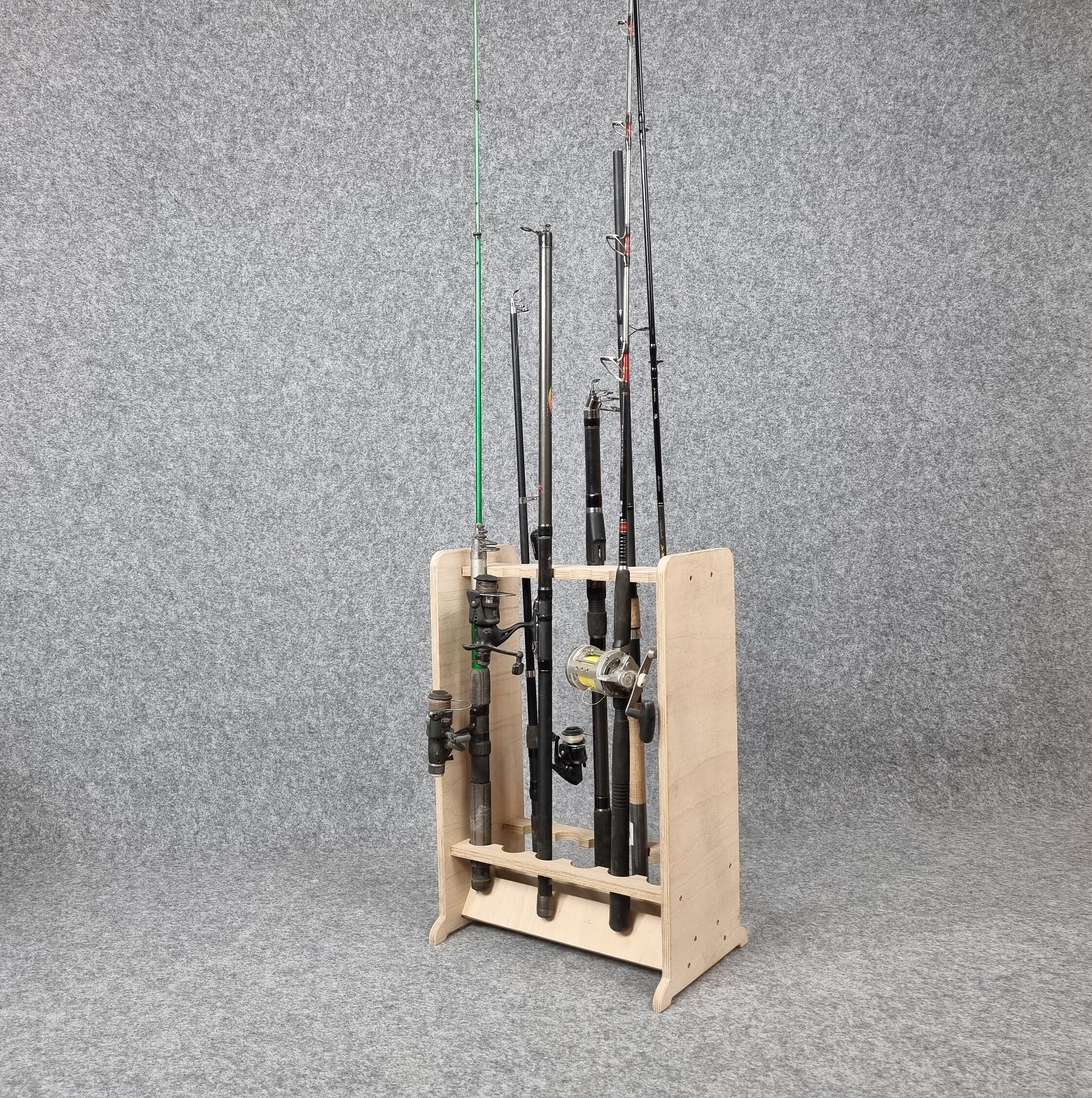 Fishing Rod Storage Rack, Floor Stand for 11 Rods, Fishing Gift, for ...