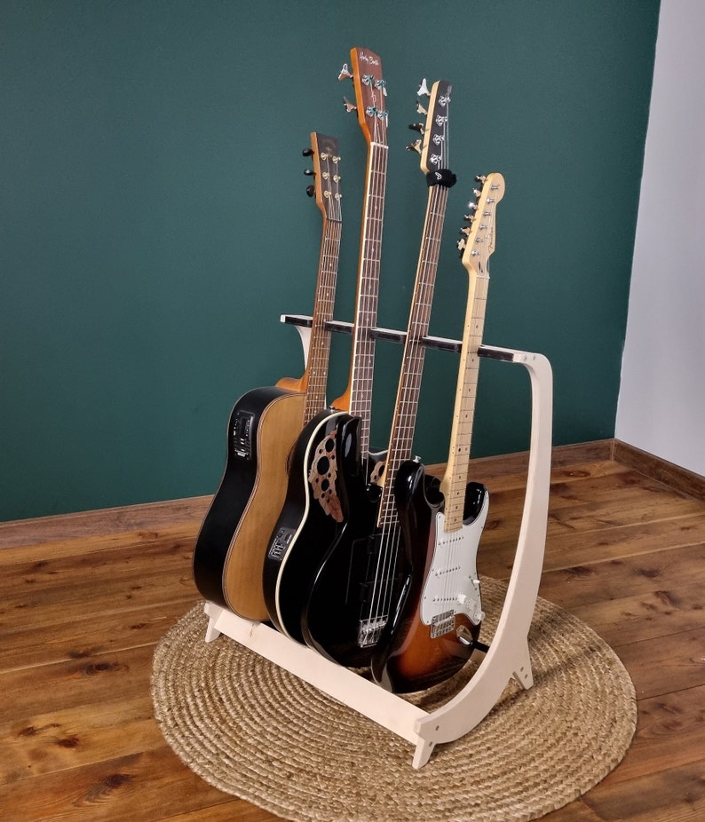 Display Your Guitar Collection in Style With Our Sturdy Wooden Rack for ...
